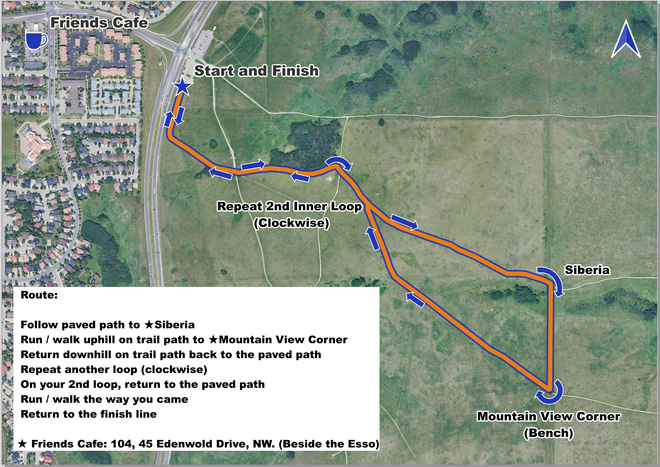 An update route map – Calgary student project. | Nose Hill parkrun