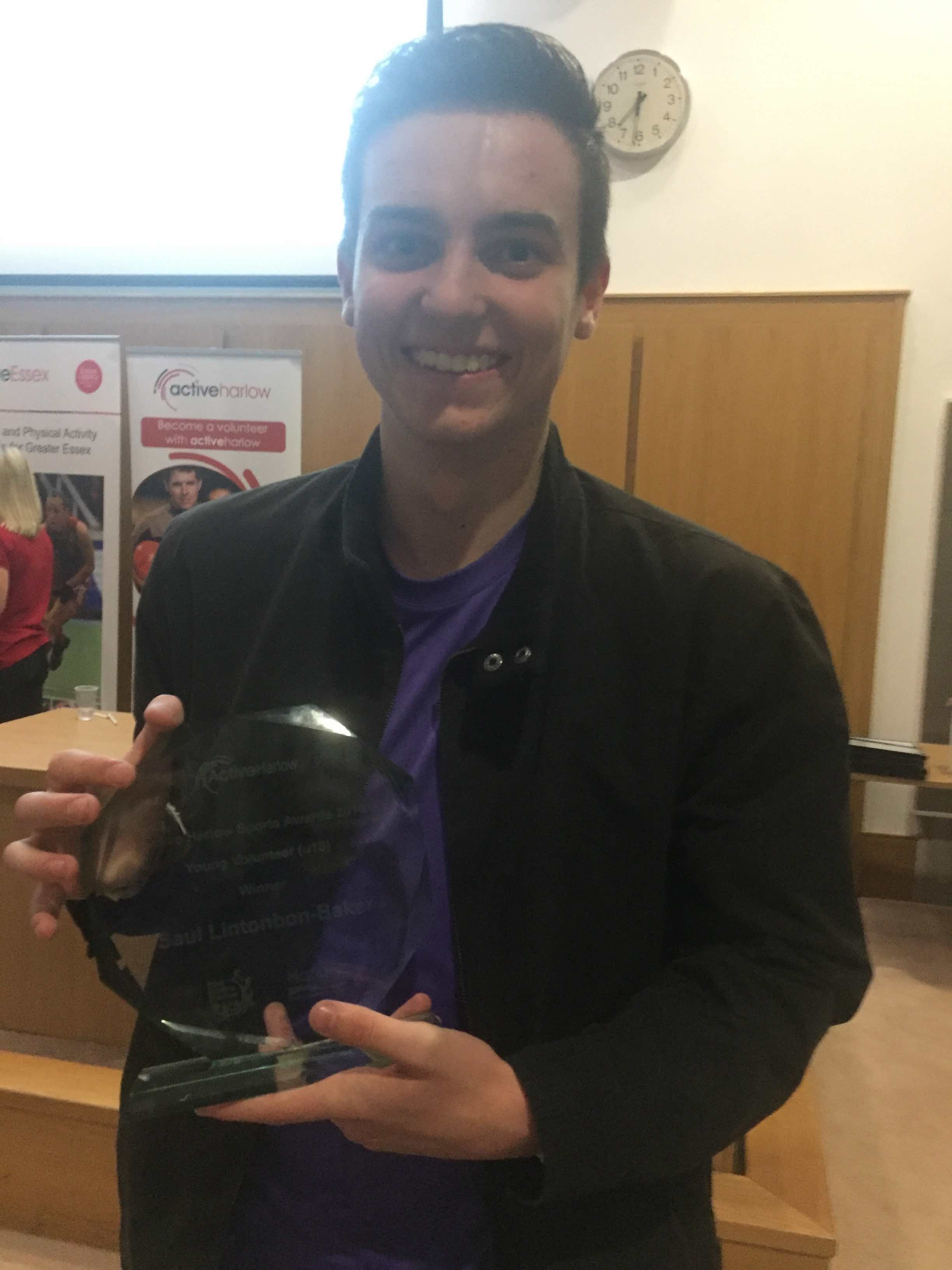 Saul Lintonbon-Baker crowned Young Volunteer of the Year at Active ...