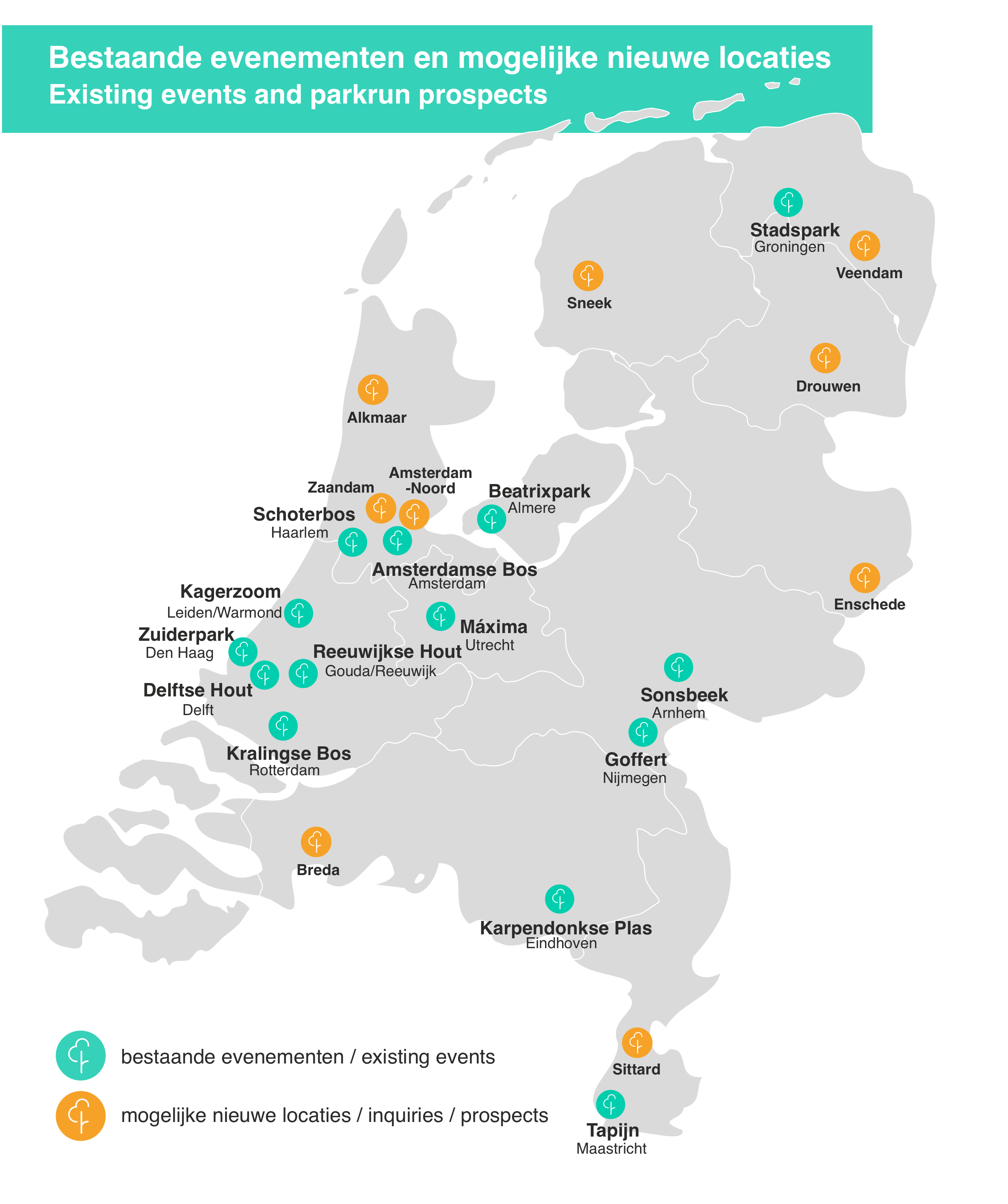 parkrun Nederland - potentiële nieuwe locaties | parkrun Nederland