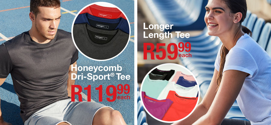 Active tees from MRP Sport | parkrun ZA Blog