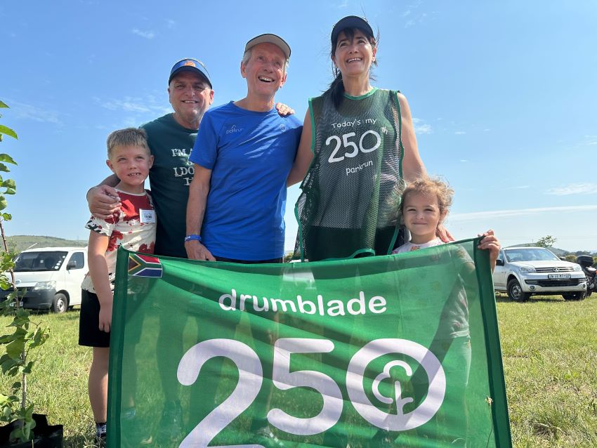 The milestone tree avenue of Dumblade parkrun | parkrun ZA Blog
