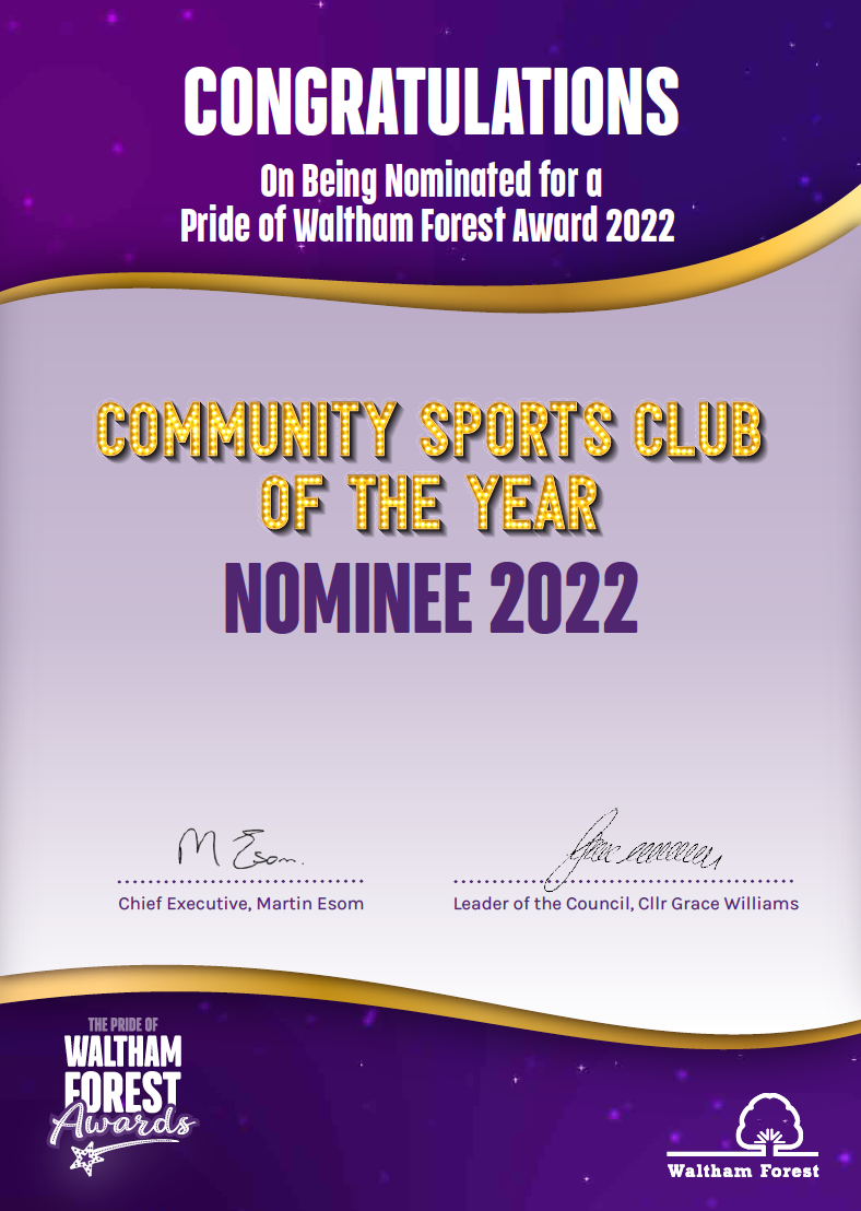 Pride of Waltham Forest Award | Walthamstow parkrun