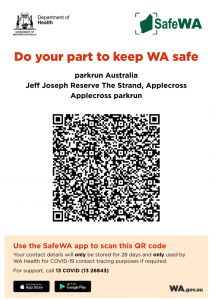 Covid Safe WA Application | Applecross parkrun