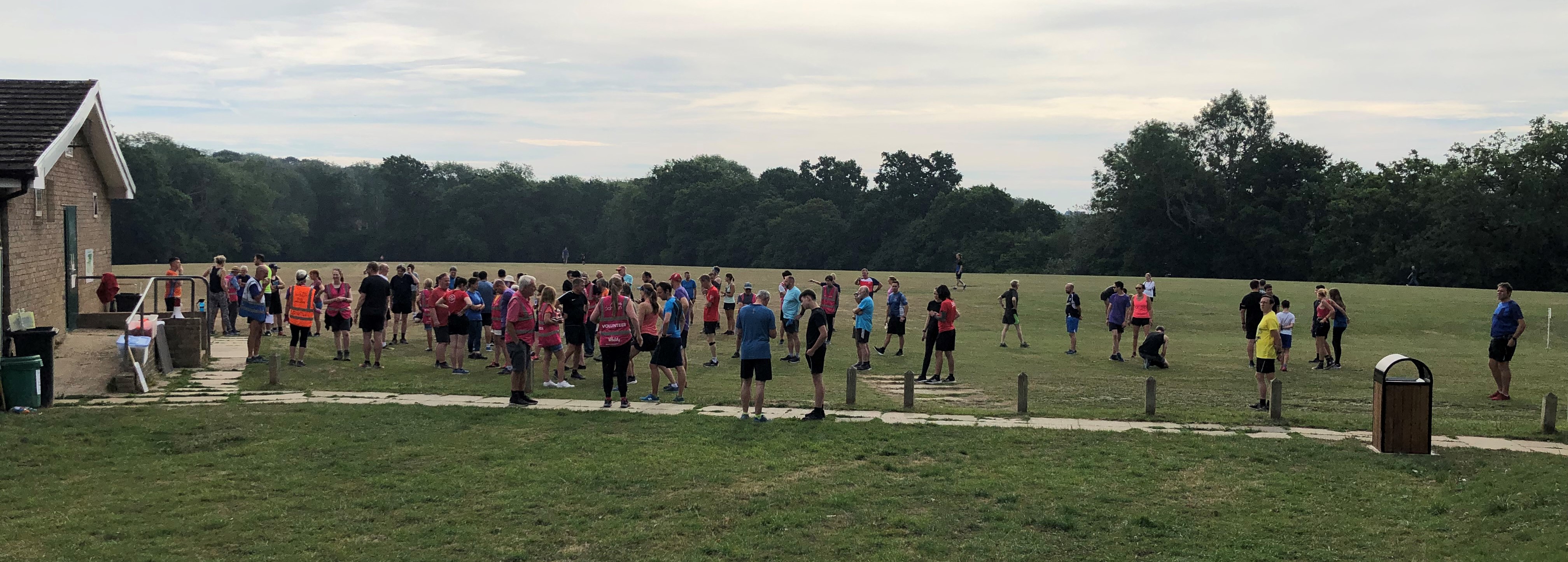 Surprise! as a new sewage pipe work begins! | East Grinstead parkrun