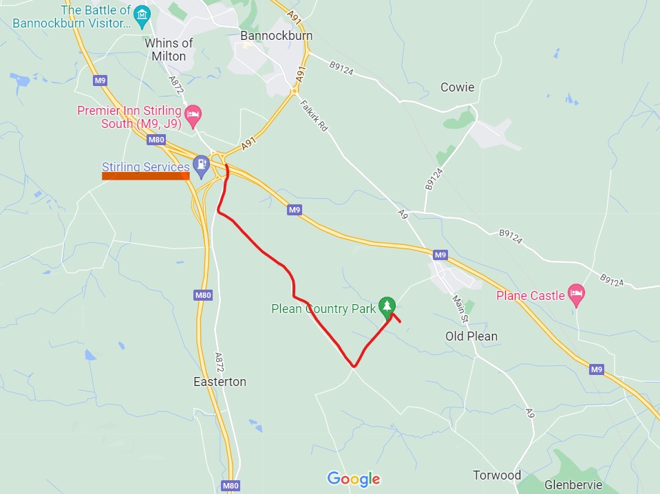 How to access the park during the roadworks | Plean parkrun