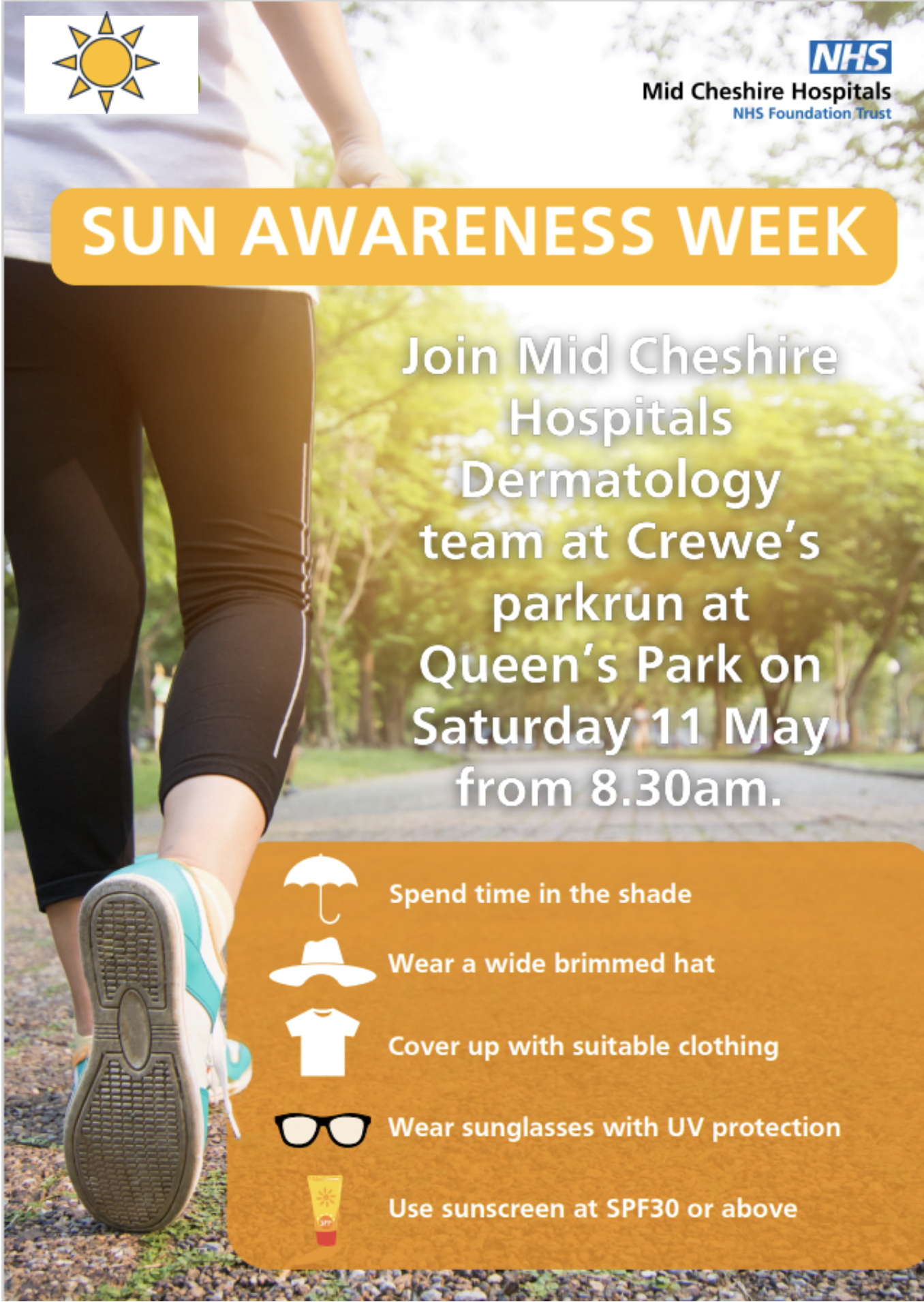 Shining a light on Sun Safety – Sun Awareness Week | Crewe parkrun