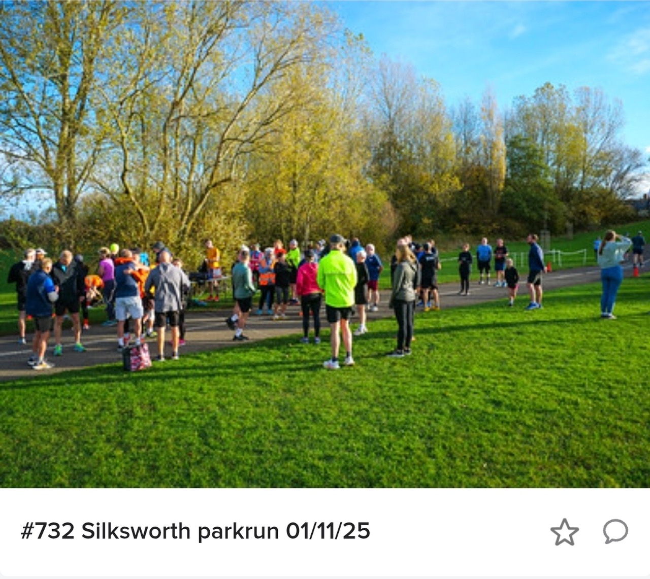 Event #732 – 01/11/2025 – Parkrun Inclusive Community | Silksworth parkrun