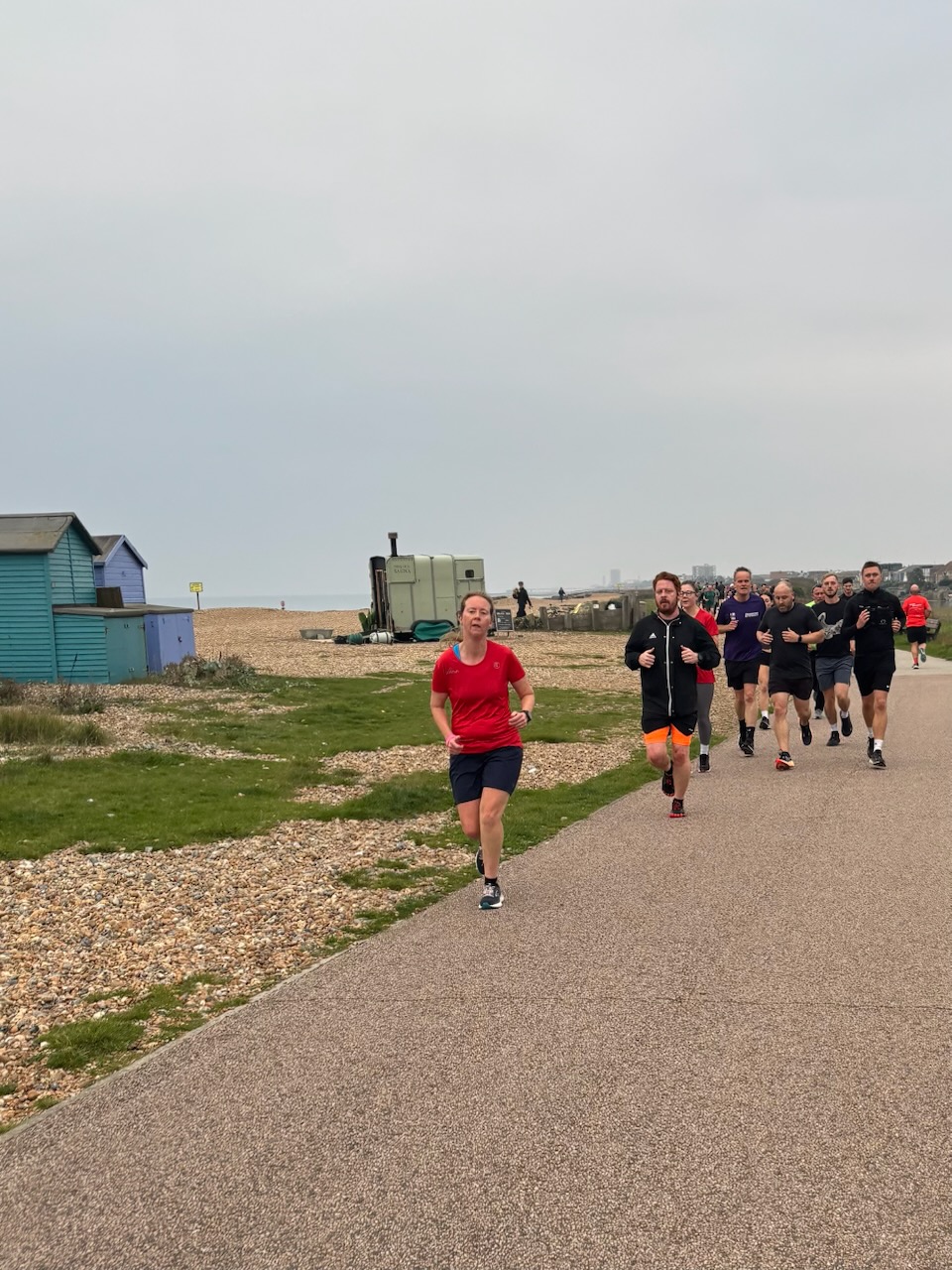A ‘Lancing grey’ day with plenty of colour | Lancing Beach Green parkrun