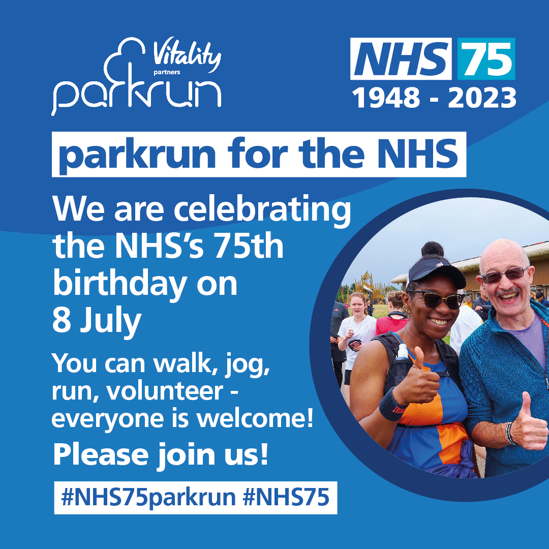 75th Anniversary of the NHS – parkrun celebration 8th July | Bushy parkrun