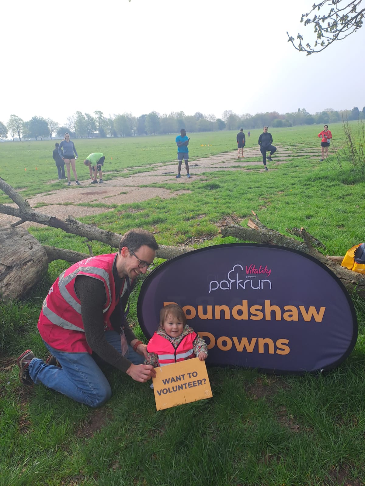 Paul & Michael’s 250’s upstaged by baby! | Roundshaw Downs parkrun