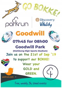 Support the BOKKE! | Goodwill parkrun
