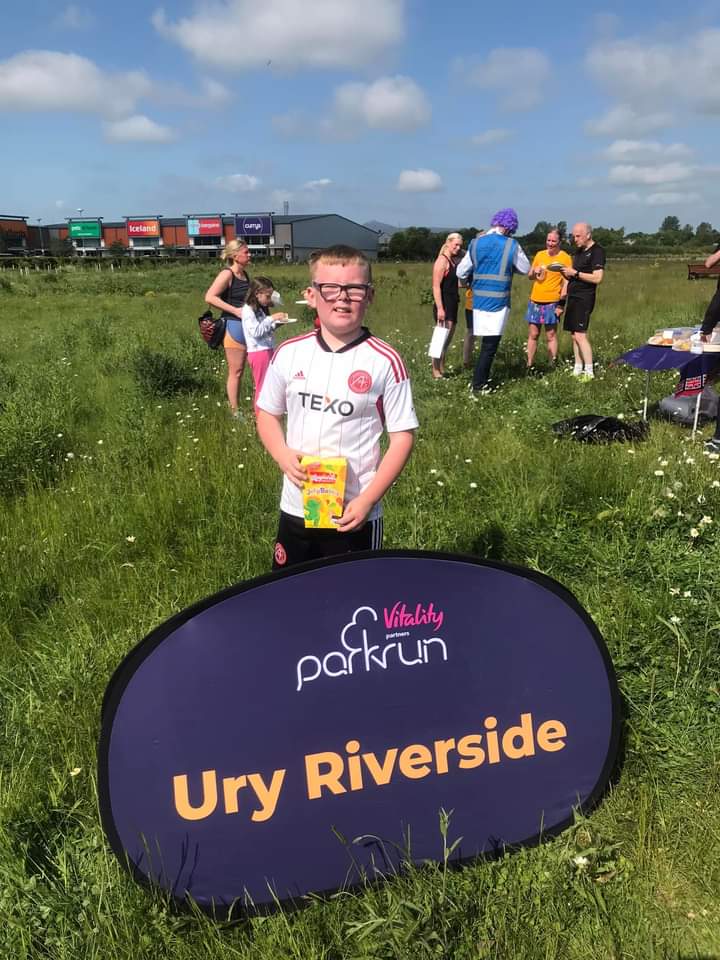 Ury Riverside parkrun, event number 100! 03/06/2023. Home bakes galore ...