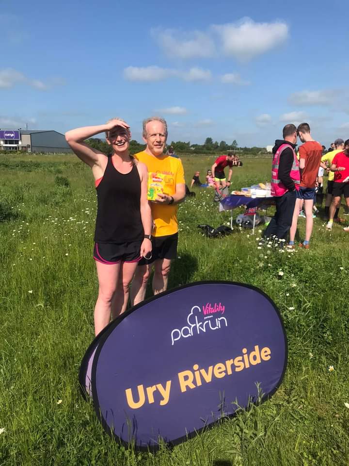 Ury Riverside parkrun, event number 100! 03/06/2023. Home bakes galore ...
