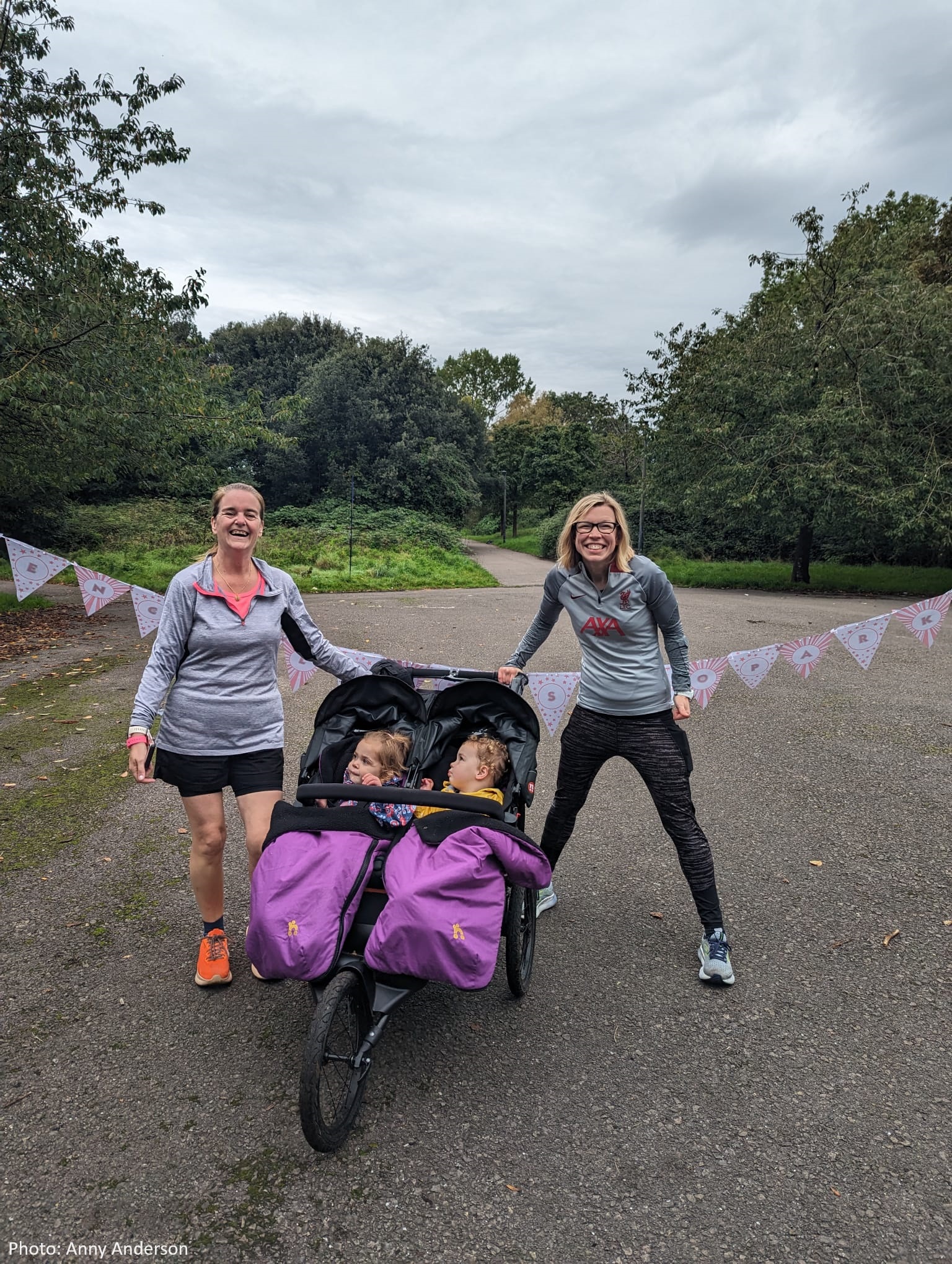 The one with the two celebratory Jennys | Tremorfa parkrun