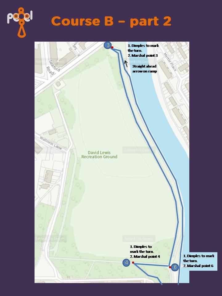 Peel parkrun – course set-up and marshal points | Peel parkrun