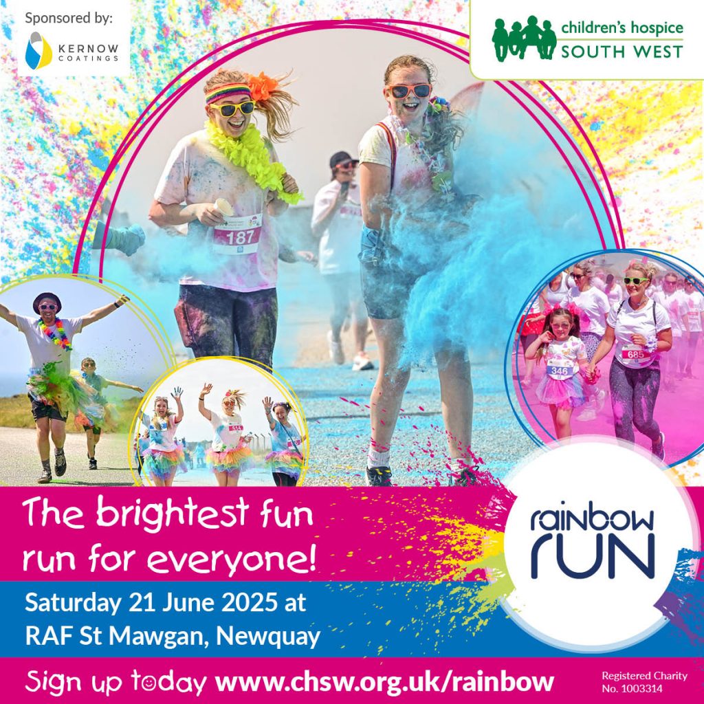 Upcoming local 5k charity Race – Rainbow Run Cornwall 21 June 2025 ...