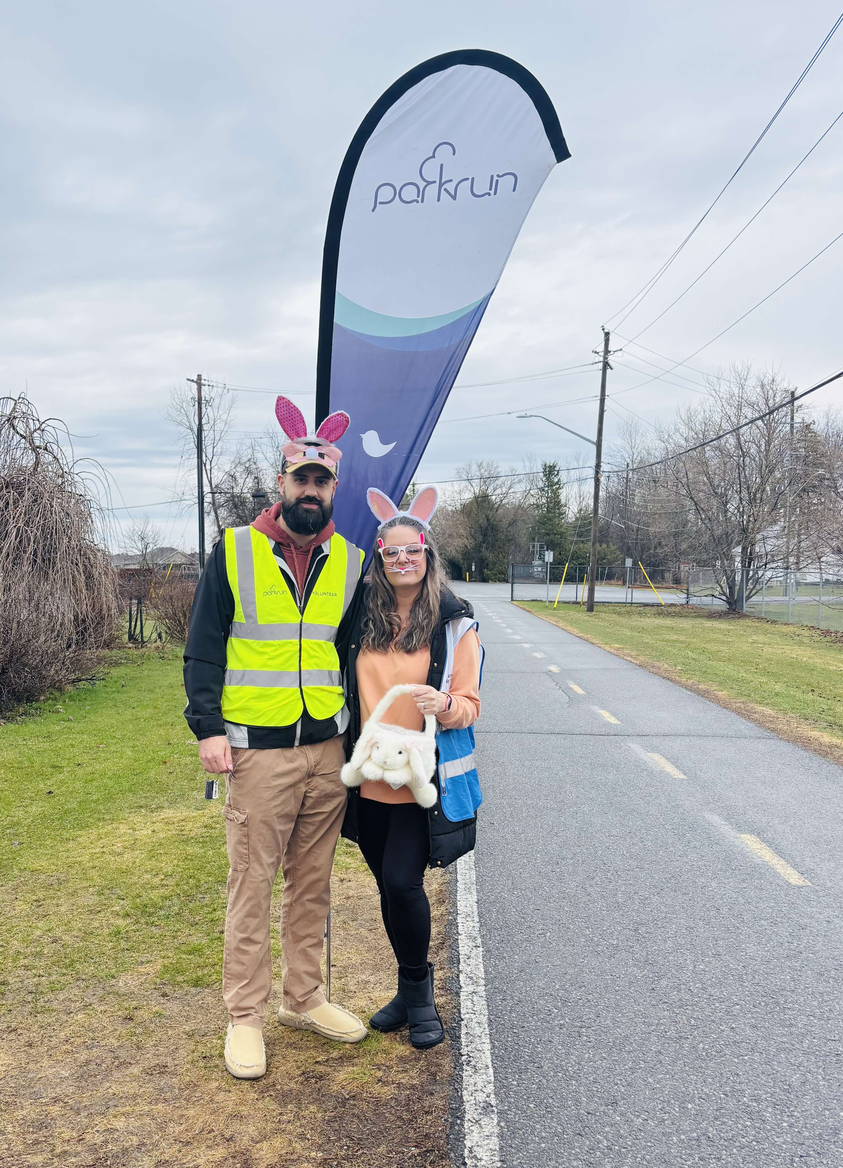A very hoppy Easter here at New York Central Fitness parkrun No. 143 ...