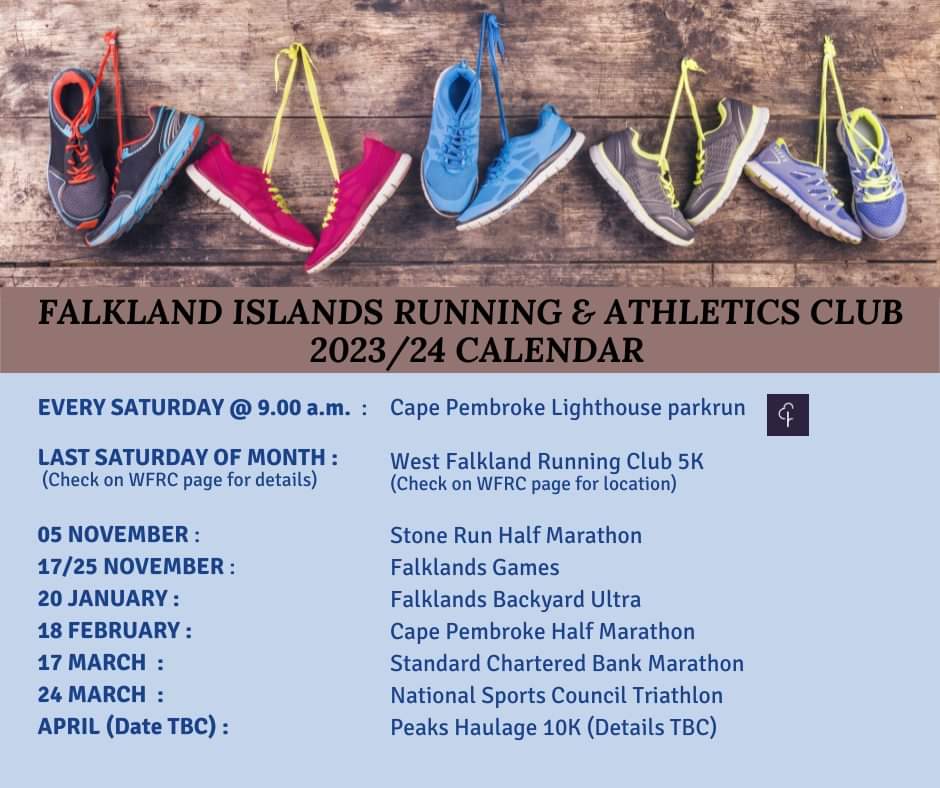 Falkland Islands Running Events 2023/2024 | Mount Pleasant parkrun