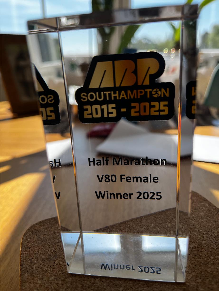 ABP Southampton Half Marathon Annie Trophy | Bartley Park parkrun