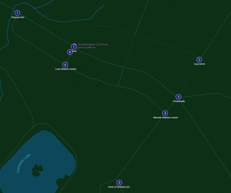 Course Maps – Main and Alternate | Southampton Common junior parkrun