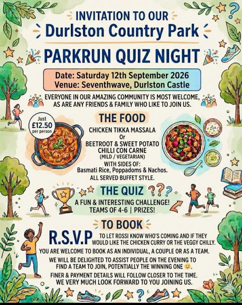 parkrun Quiz Night | Durlston Country Park parkrun