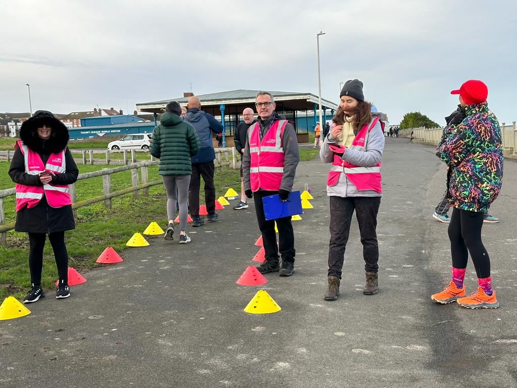 New Years Day 2024 Margate parkrun / parkwalk event 496 | Margate parkrun