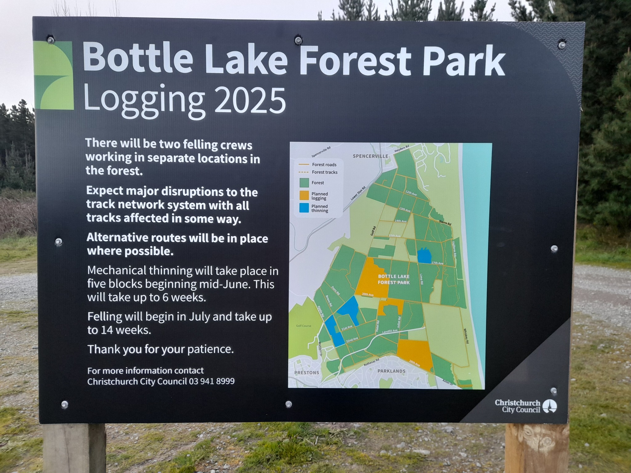 Waitākiri/Bottle Lake upcoming logging: switching to out-and-back ...