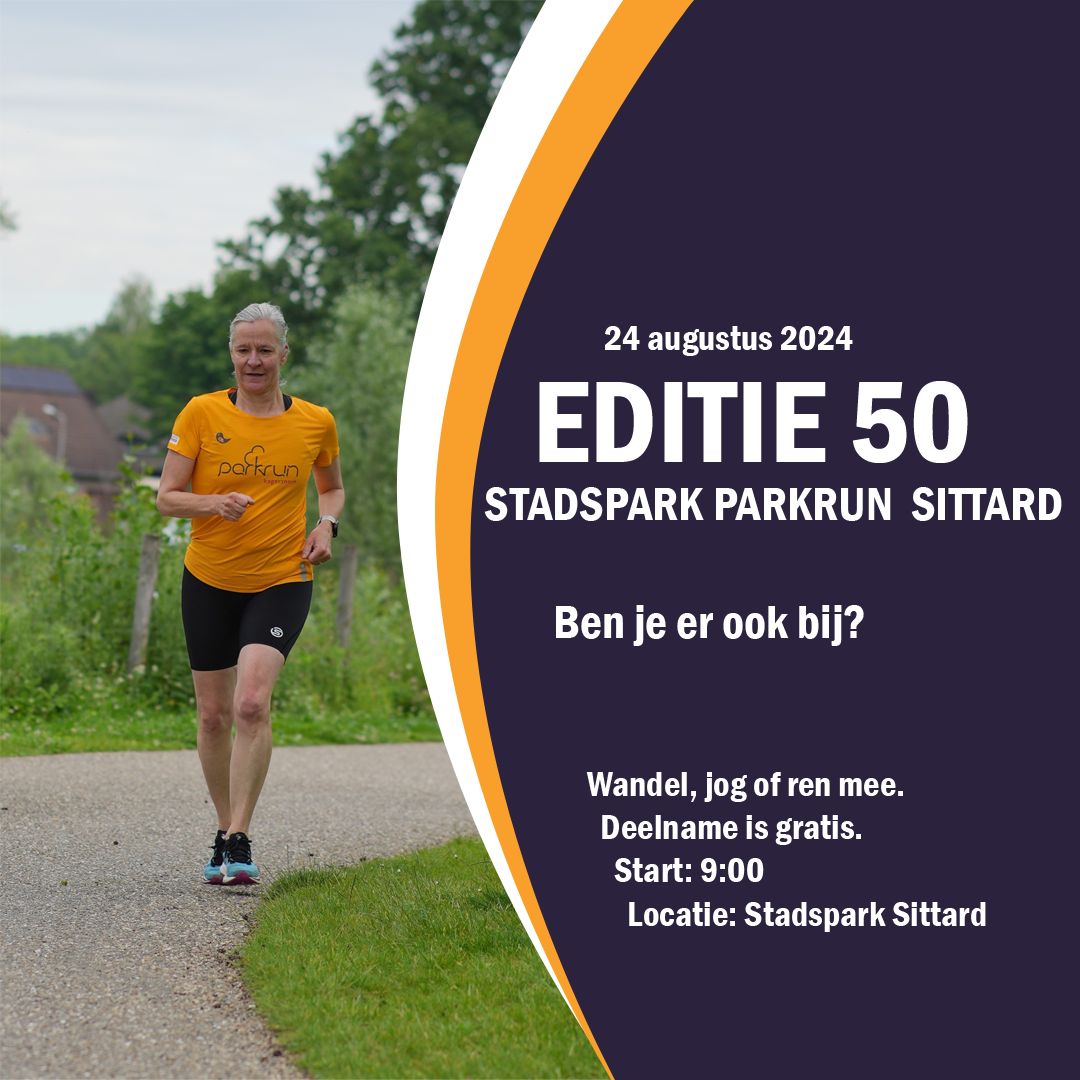 50e Editie van Stadspark Parkun Sittard | Stadspark parkrun, Sittard