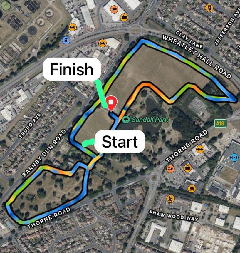 Temporary Course Re-route | Sandall Park parkrun
