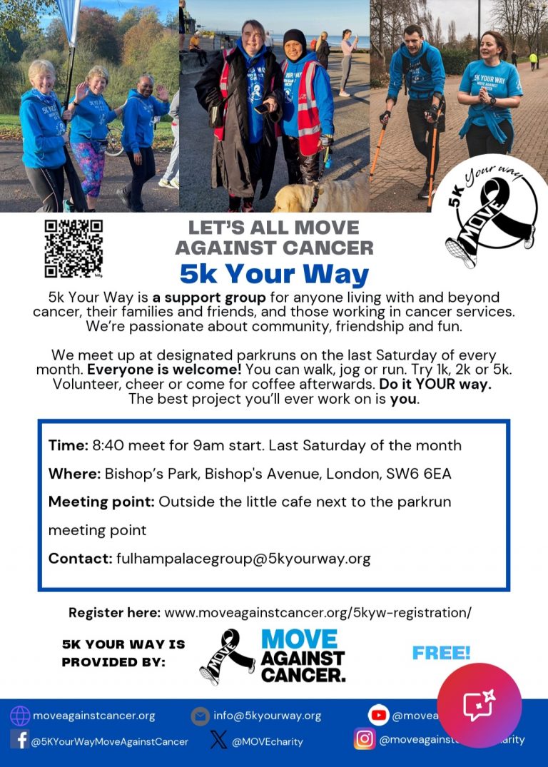 5k Your Way – Move Against Cancer to launch at Fulham Palace parkrun ...