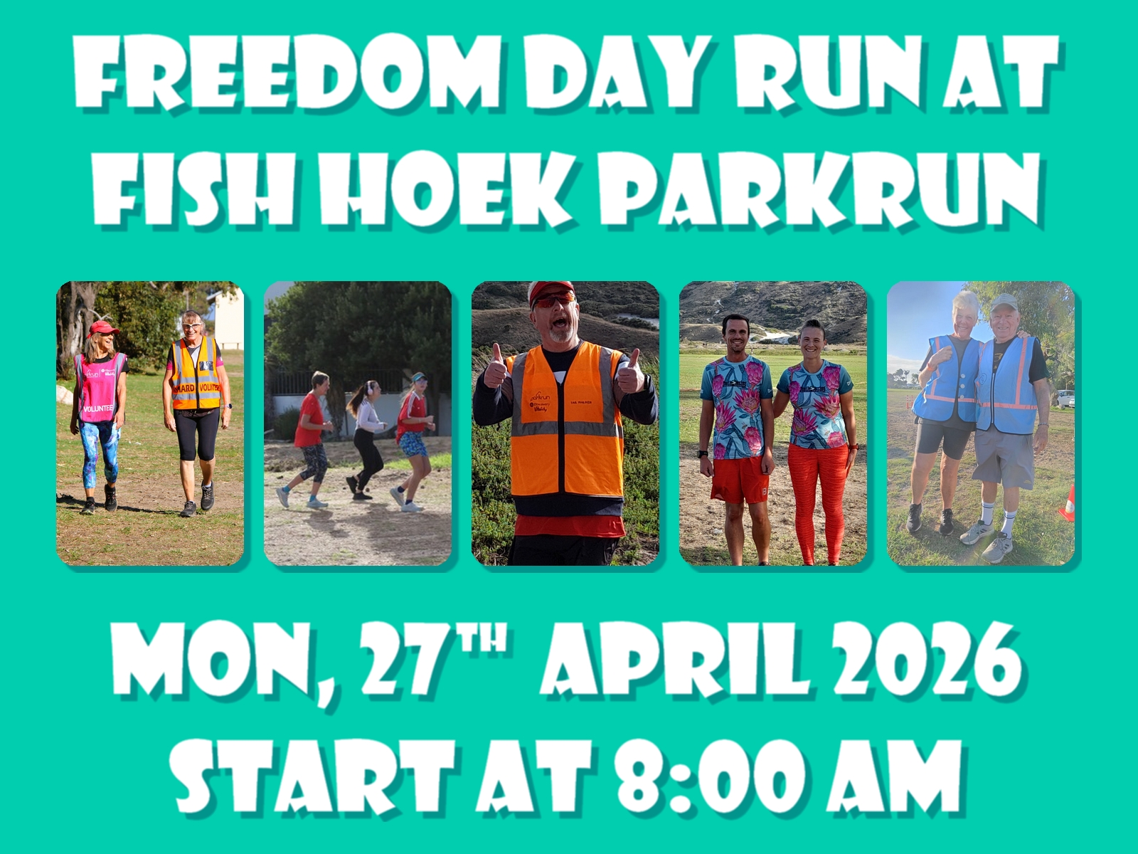 Fish Hoek parkrun #558 – 27 April 2026 (Freedom Day) | Fish Hoek parkrun