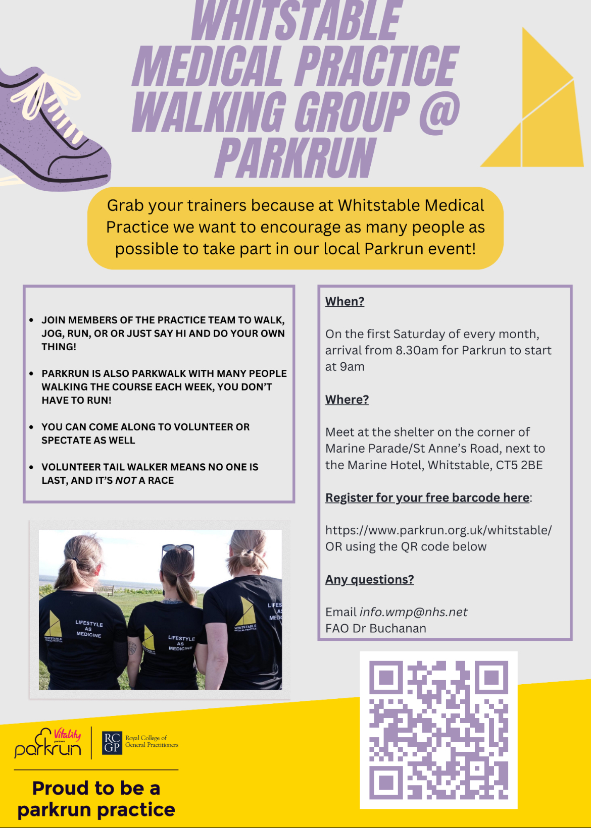 Whitstable medical practice at Parkrun | Whitstable parkrun