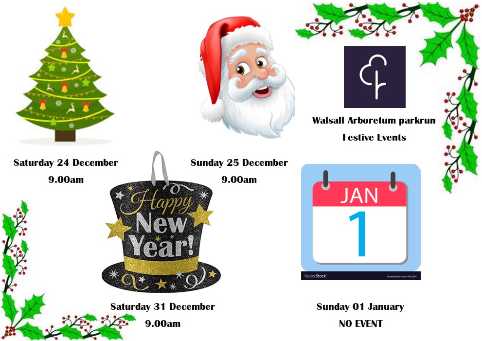 Christmas 2022 and New Year 2023 | Walsall Arboretum parkrun