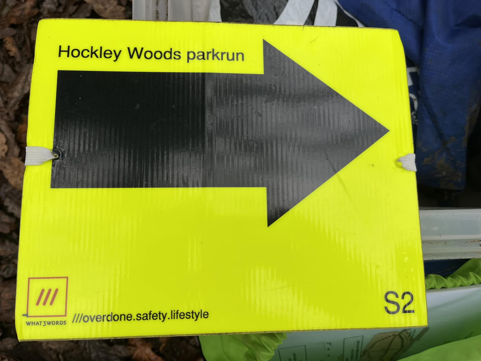 marshal signs | Hockley Woods parkrun