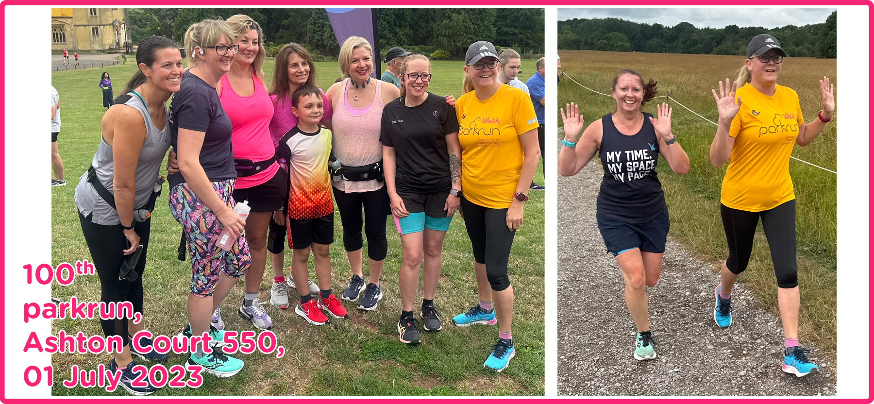 Celebrating my 100th parkrun, 86th time of running up and down our ...