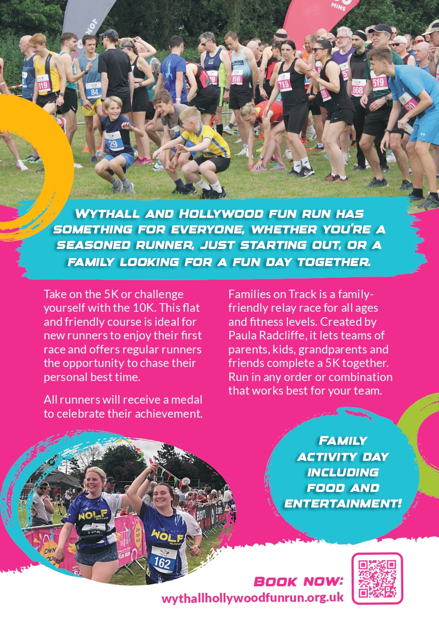 Wythall and Hollywood Fun Run – 22nd June 2025 | Brueton parkrun