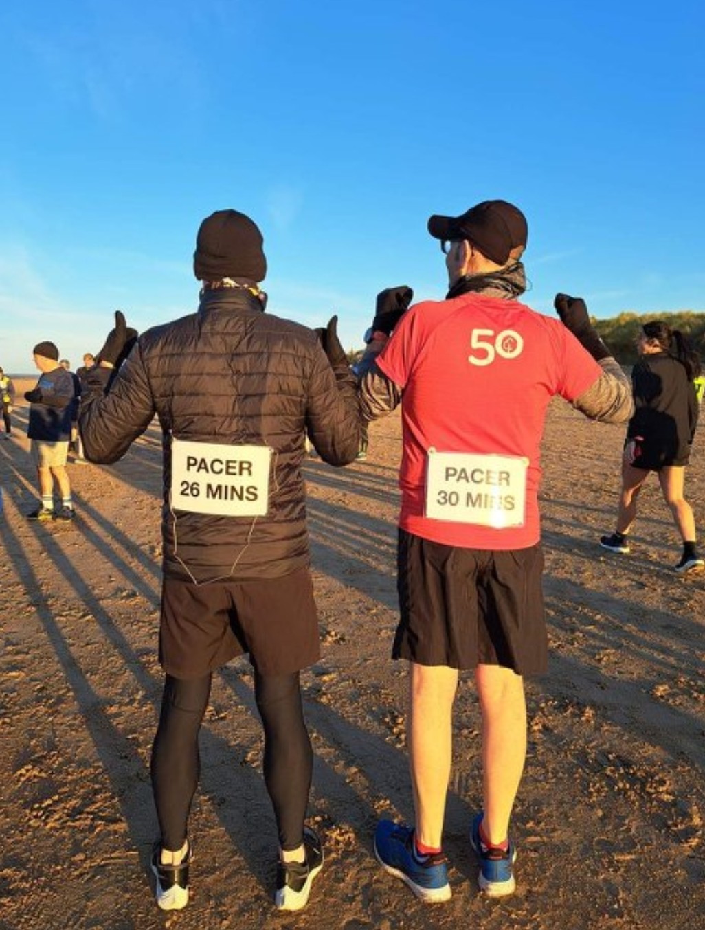 Running with the shadows and pacemakers | Crosby parkrun
