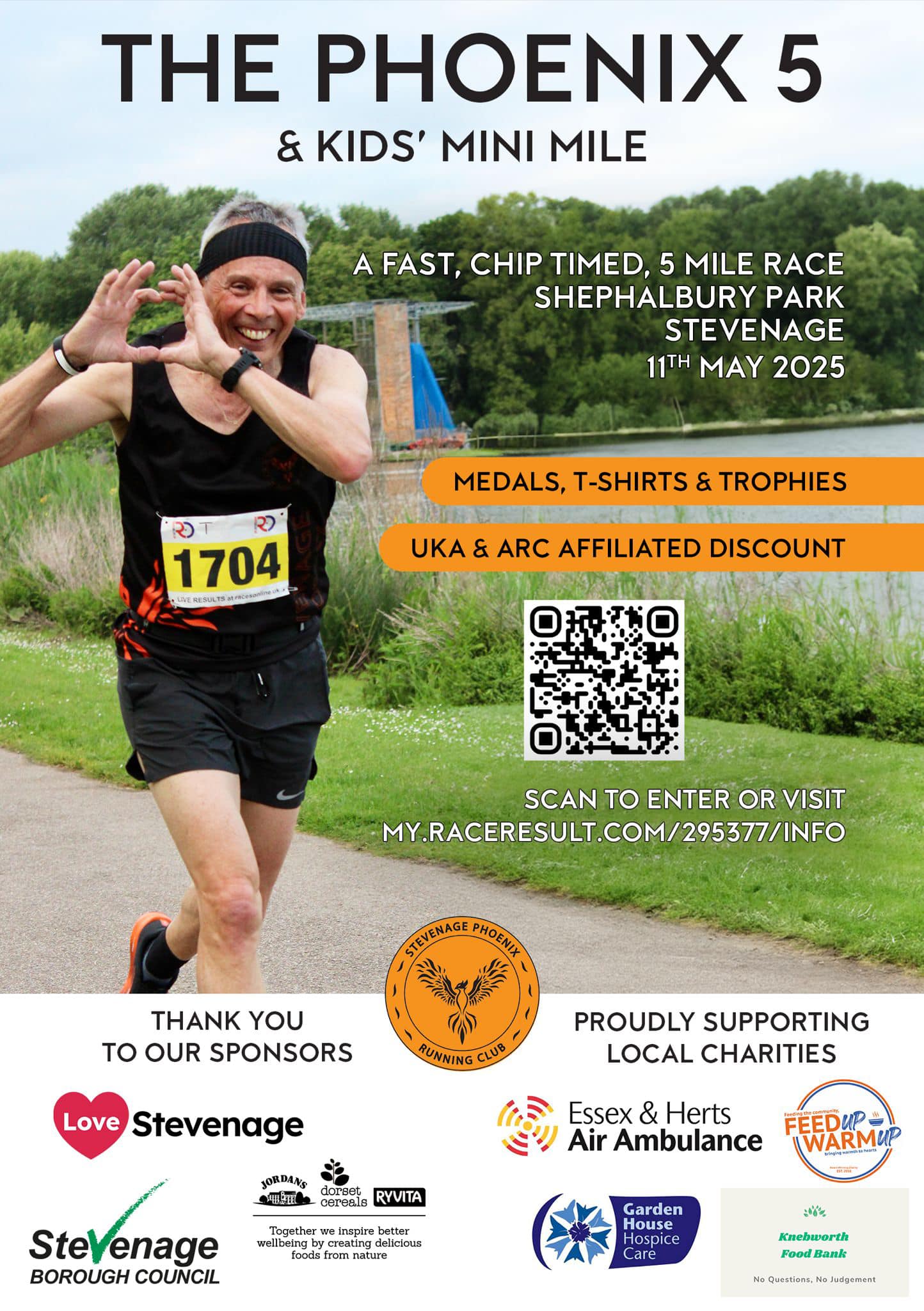 11th May 2025 – The Phoenix 5 & Kids’ Mini Mile | Stevenage parkrun