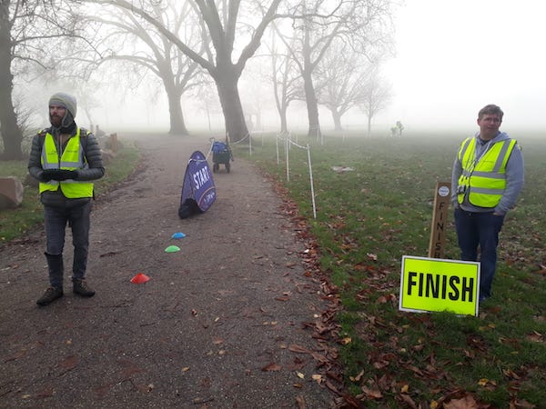 Run Report – 30 November 2019 – milestones in the mist | Finsbury parkrun